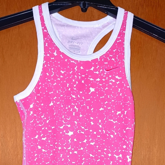 Nike | Tops | Nike Pink And White Racerback Tank | Poshmark